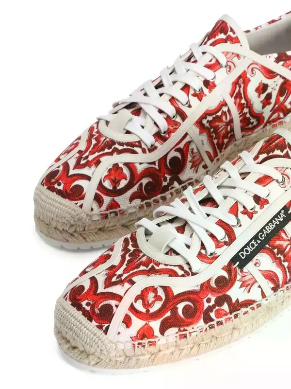 Dolce & Gabbana Majolica-print Canvas Espadrilles