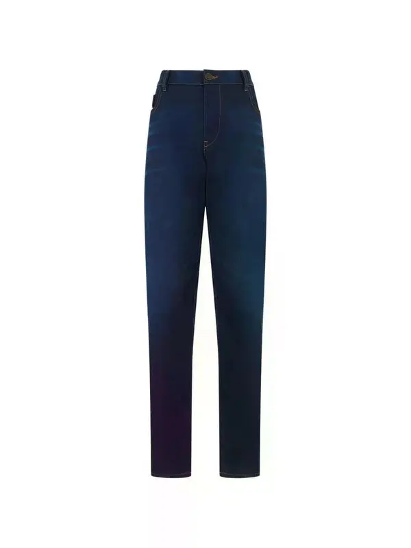 DIESEL® High-waisted Straight-leg Jeans