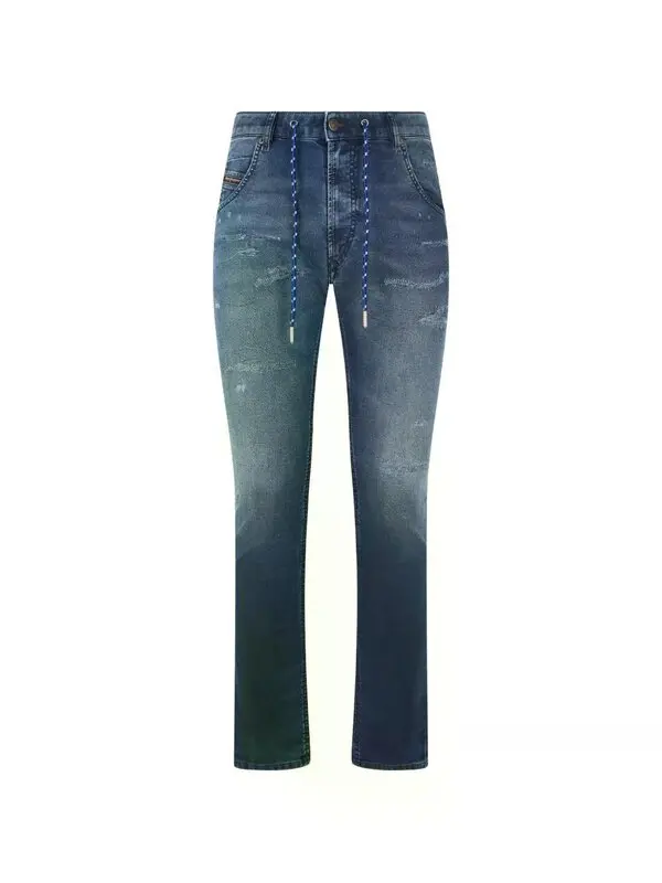 DIESEL® Straight Leg Faded Effect Jeans