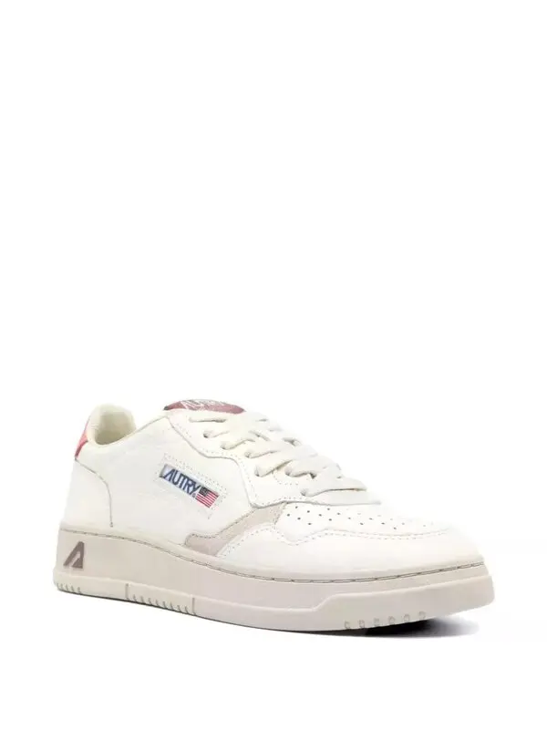 AUTRY Medalist Panelled Leather Sneakers - Neutrals
