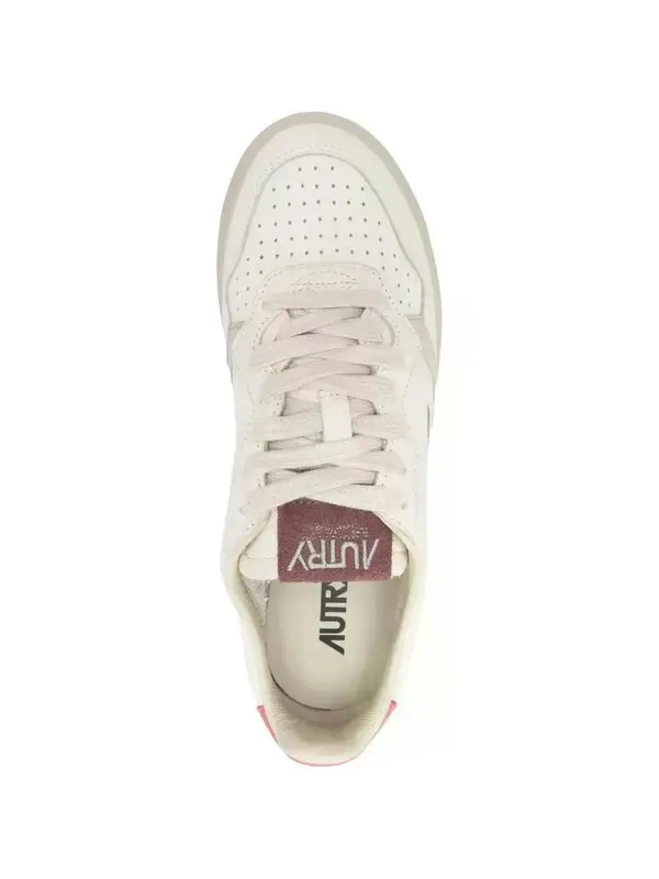 AUTRY Medalist Panelled Leather Sneakers - Neutrals