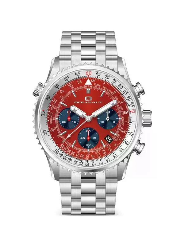 OCEANAUT Flight 46mm Watch - Red
