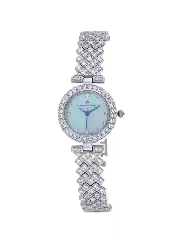 CHRISTIAN VAN SANT Romana Crystal Watch With Dial - Blue