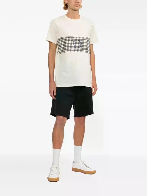 Fred Perry Check Laurel T-shirt