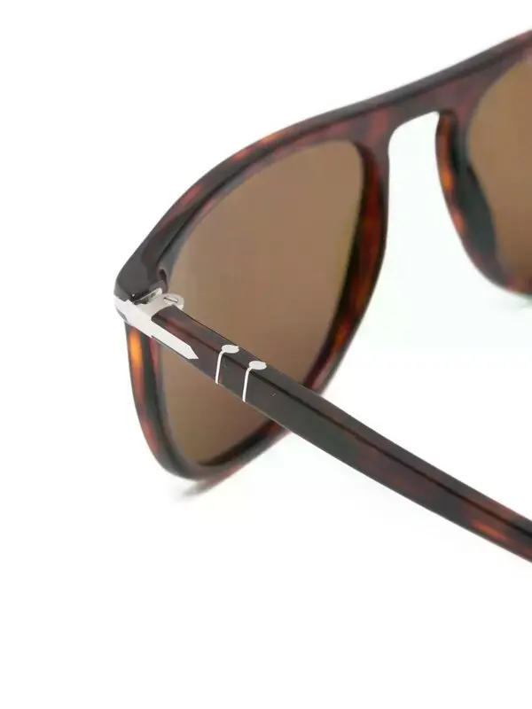 Persol Tortoiseshell-effect Square-frame Sunglasses - Brown