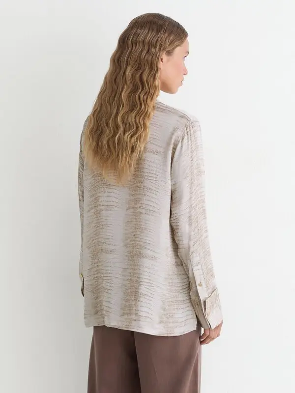 REISS Annie Snake-print Shirt