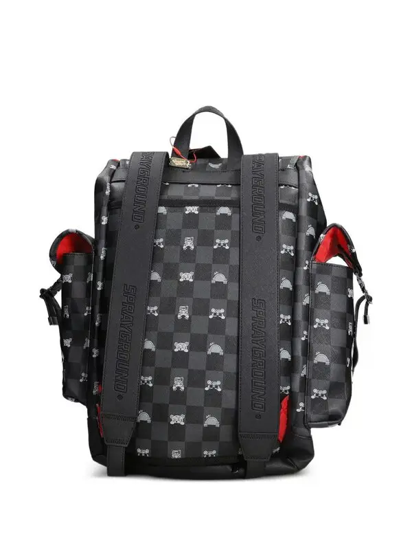SPRAYGROUND Check Pattern Shark Mouth Backpack