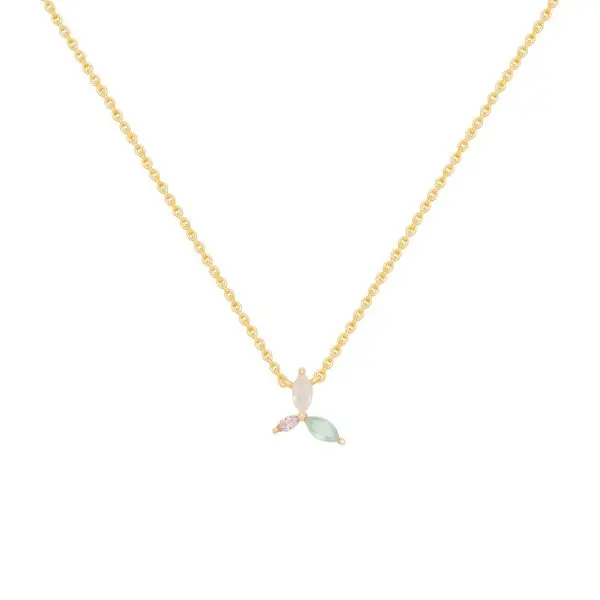 LAVANI JEWELS Lotus Flower Necklace - Gold