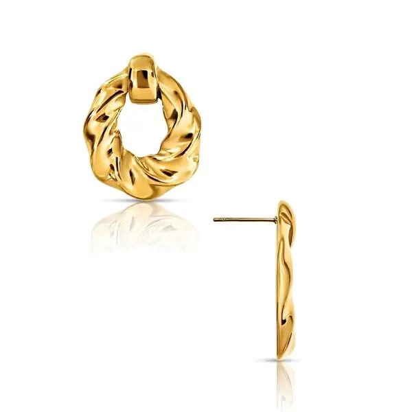 ELLIE VAIL JEWELRY Colter Twist Knocker Earrings - Gold