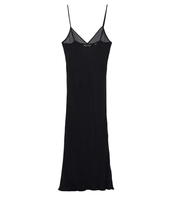 DÔEN Long Deep V-neck Slip - Black