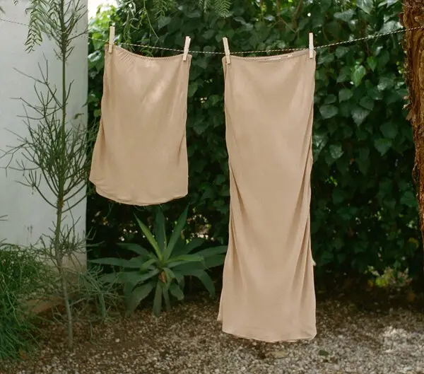 DÔEN Long Skirt Slip - Sand Dollar
