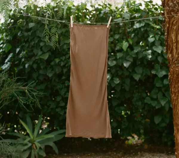 DÔEN Long Skirt Slip - Carob