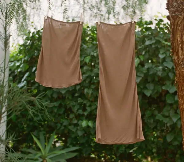 DÔEN Long Skirt Slip - Carob