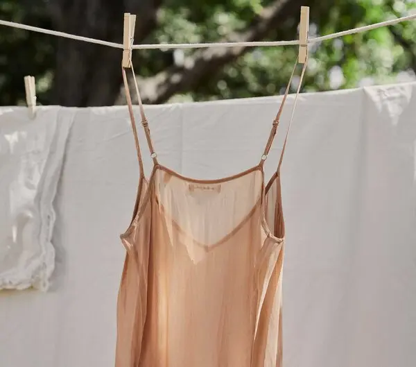 DÔEN Long Deep V-neck Slip - Sand Dollar