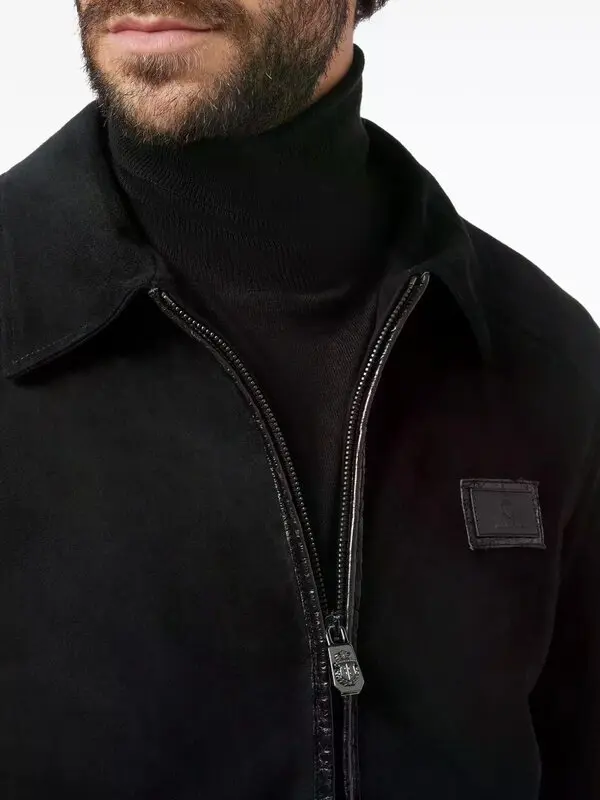 BILLIONAIRE Logo Patch Bomber Jacket