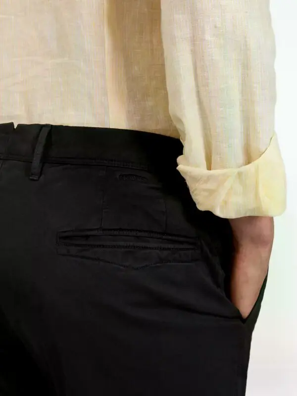 Incotex Gabardine Slim-fit Trousers - Black