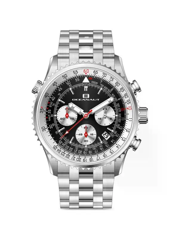 OCEANAUT Flight 46mm Watch - Black