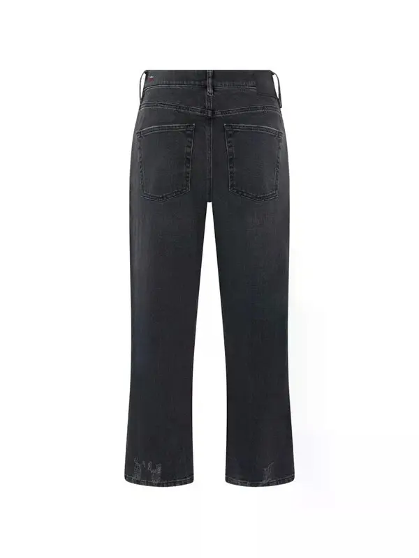 DIESEL® Distressed Wide-leg Jeans