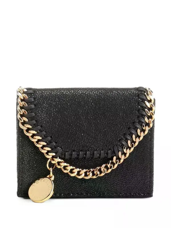 Stella McCartney Falabella Chain-trim Trifold Wallet - Black