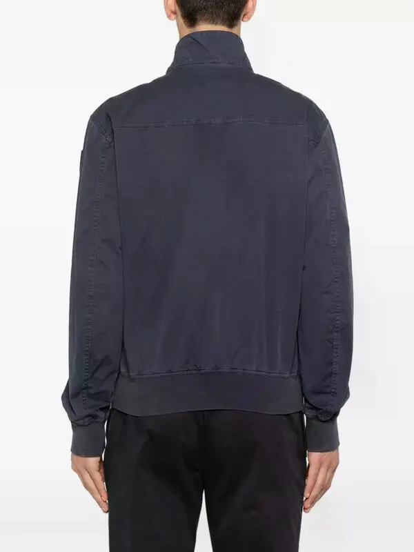 BLAUER. Logo Patch Zip-up Jacket