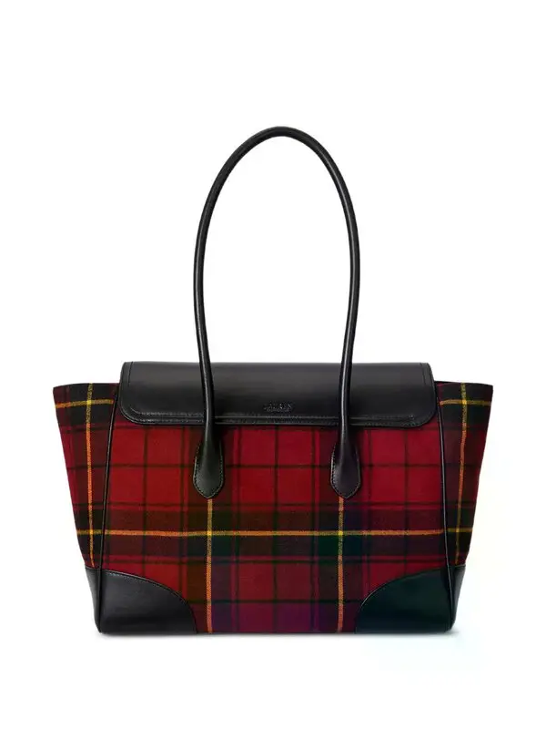 Ralph Lauren Tartan Pattern Shoulder Bag