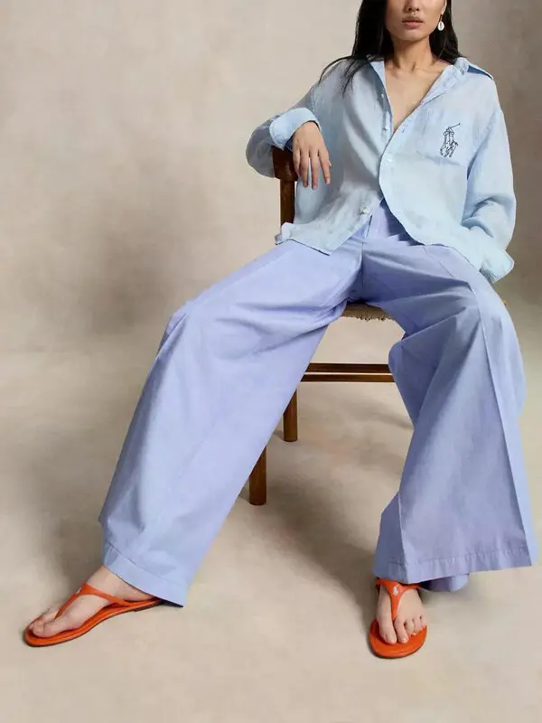Polo Ralph Lauren Wide-leg Cotton Trousers