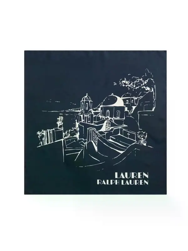 Ralph Lauren Graphic-print Scarf - Blue