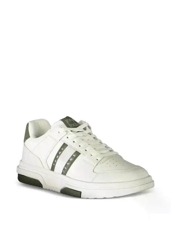 Tommy Hilfiger Green Contrast Detail Lace-up Sneakers