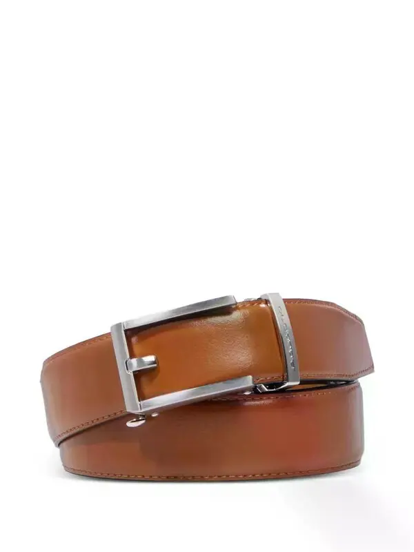 PIQUADRO Adjustable Leather Belt - Brown