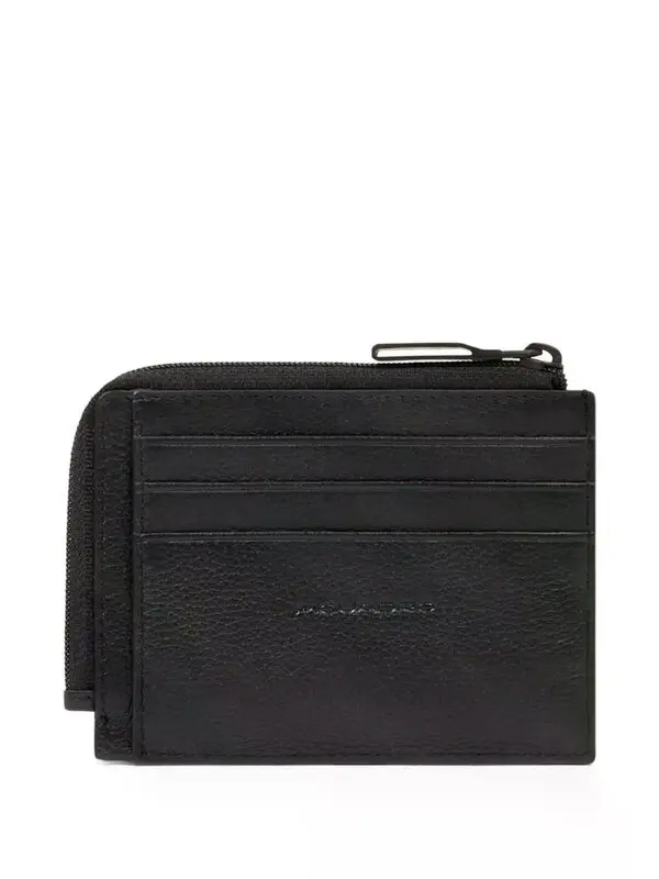 PIQUADRO Ael Leather Card Holder - Black