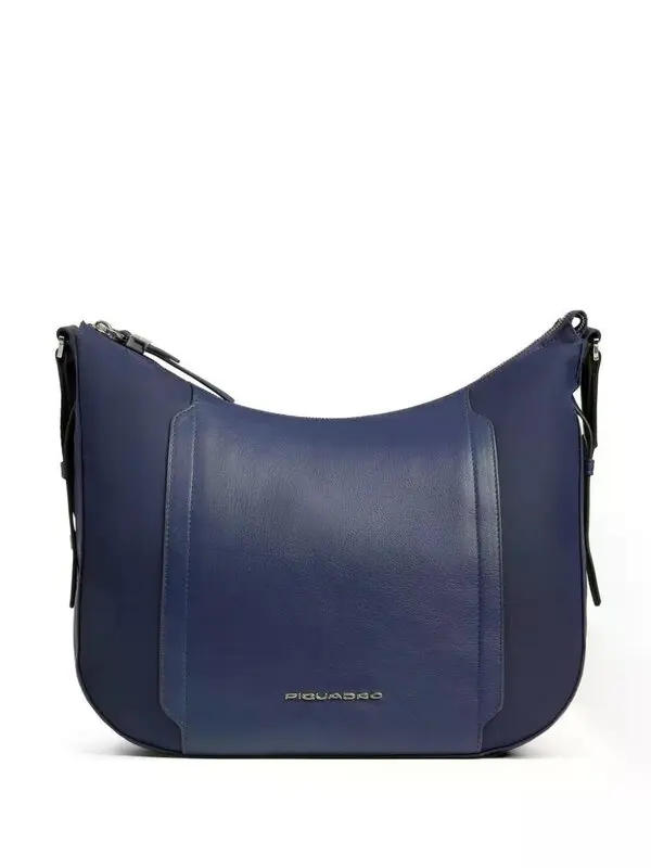 PIQUADRO Leather Panelled Shoulder Bag