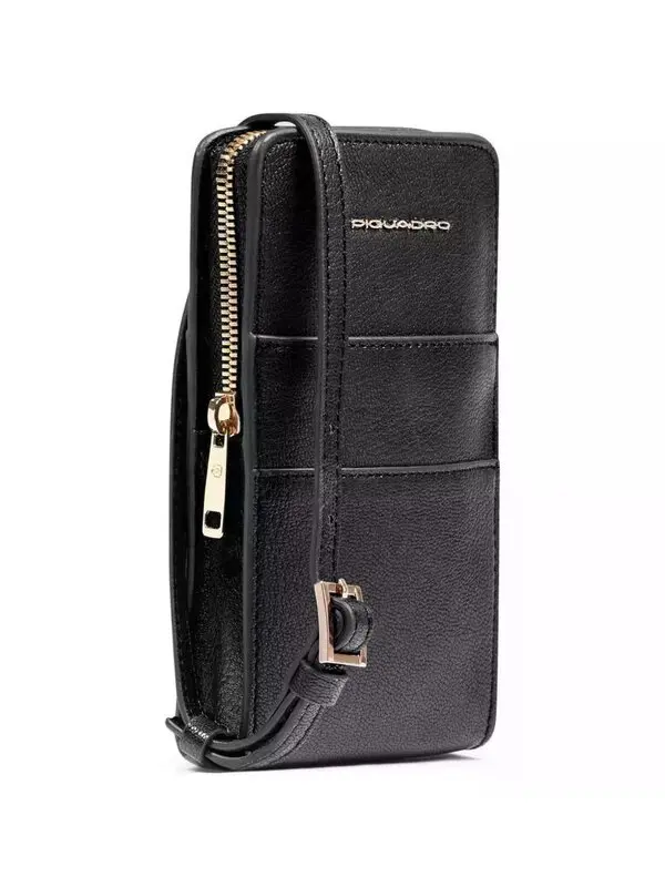PIQUADRO Grained-leather Phone Case