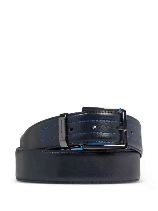 PIQUADRO Contrast Stitch Belt - Blue