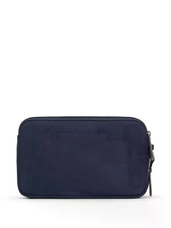 PIQUADRO Logo-plaque Panelled Clutch Bag