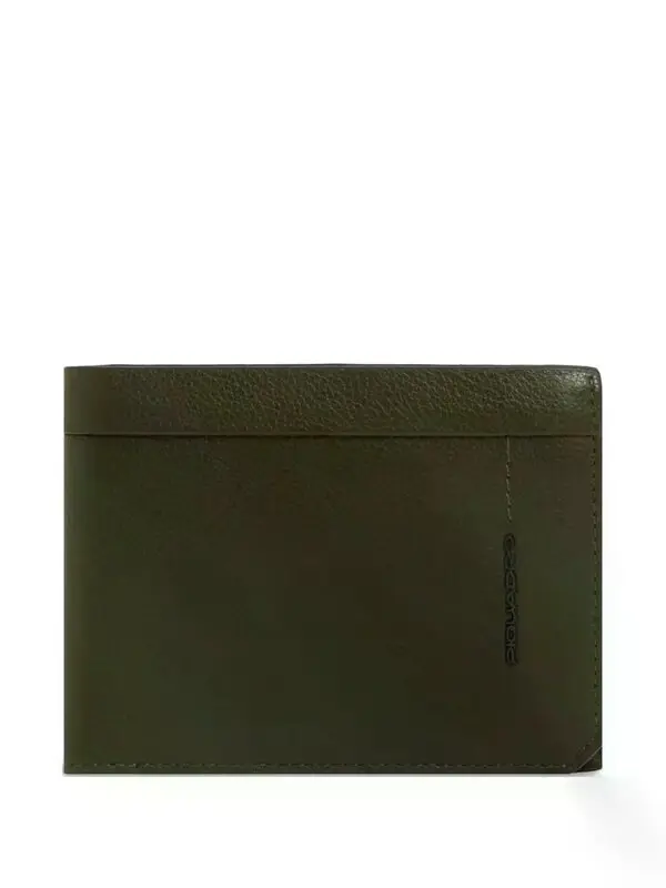 PIQUADRO Grained Leather Wallet - Green