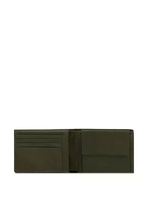 PIQUADRO Grained Leather Wallet - Green