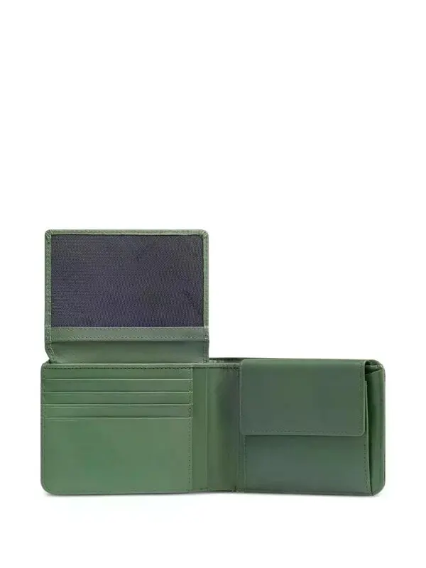 PIQUADRO Mesh-texture Flip-up Wallet