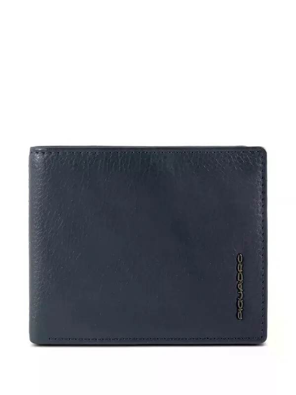 PIQUADRO Pebbled Texture Wallet - Blue