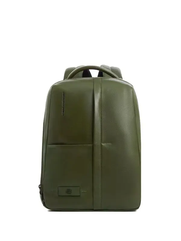 PIQUADRO Leather Laptop Backpack - Green
