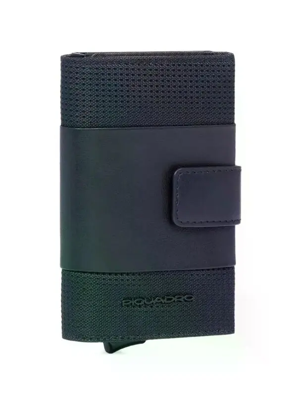 PIQUADRO Mesh-panel Card Holder - Blue