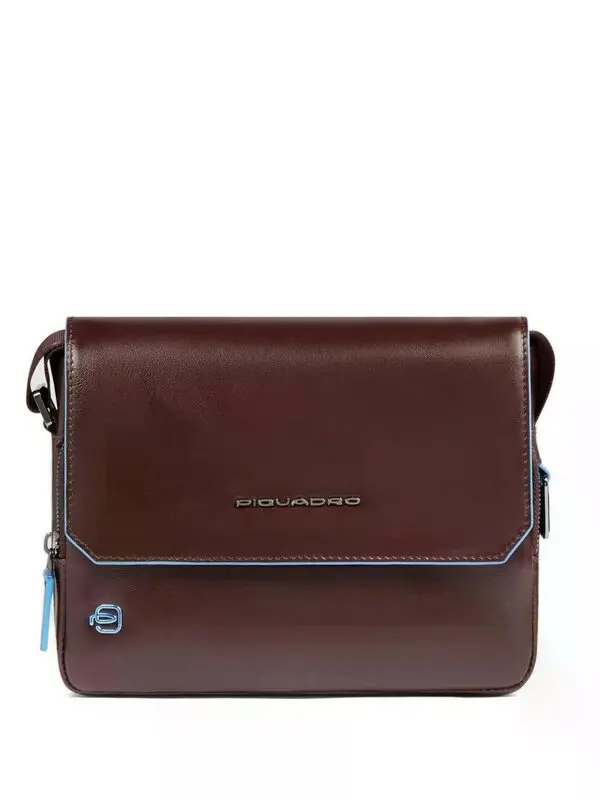 PIQUADRO Logo Plaque Crossbody Bag - Brown