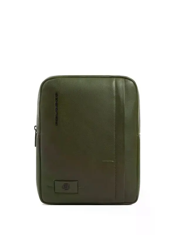 PIQUADRO Small Leather Cross Body Bag - Green