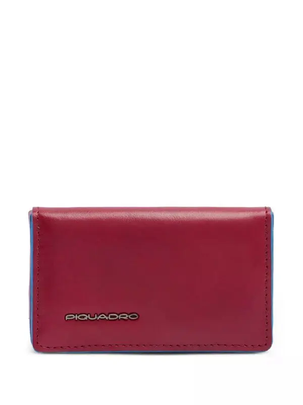 PIQUADRO Logo-plaque Cardholder - Red