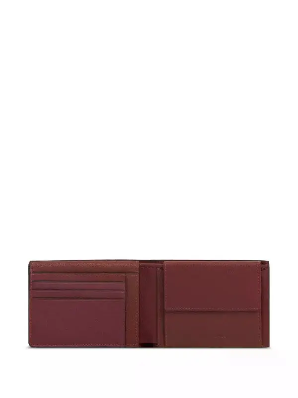 PIQUADRO Flip-up Leather Wallet - Red