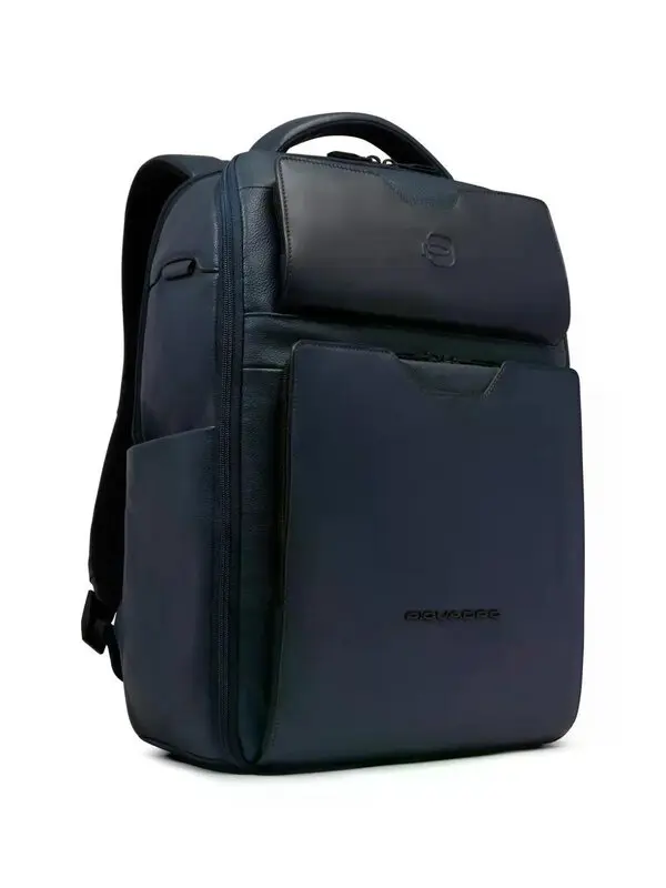 PIQUADRO Leather Laptop Backpack