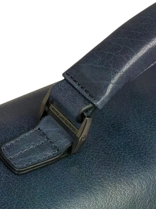 PIQUADRO Grained Leather Briefcase