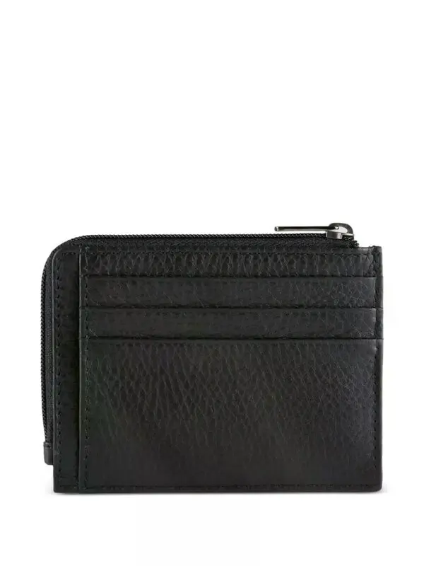 PIQUADRO Grained Leather Coin Purse