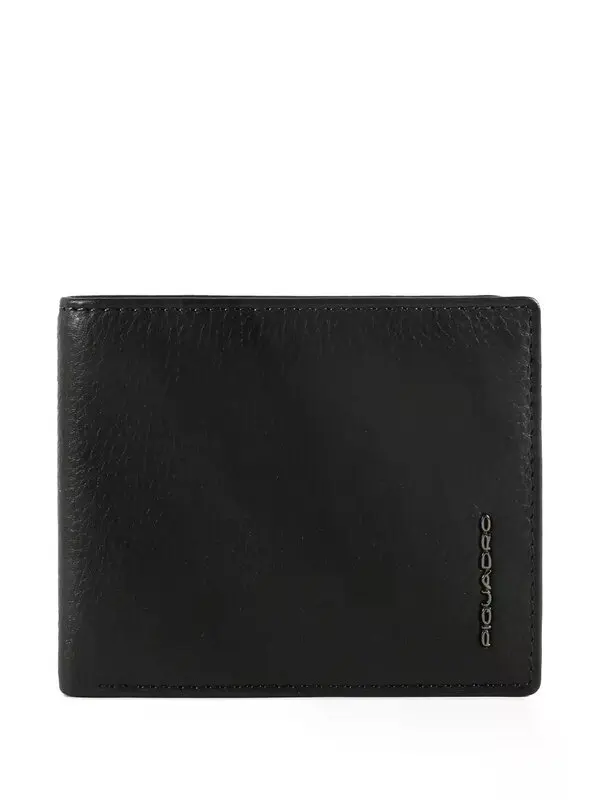 PIQUADRO Pebbled Leather Wallet - Black