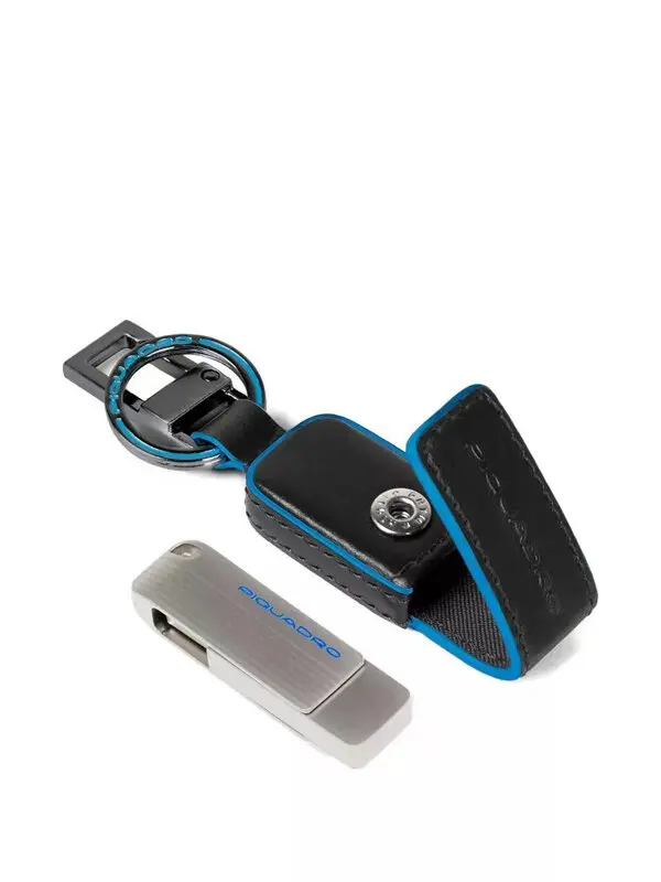 PIQUADRO Usb Flash-drive Leather Keychain