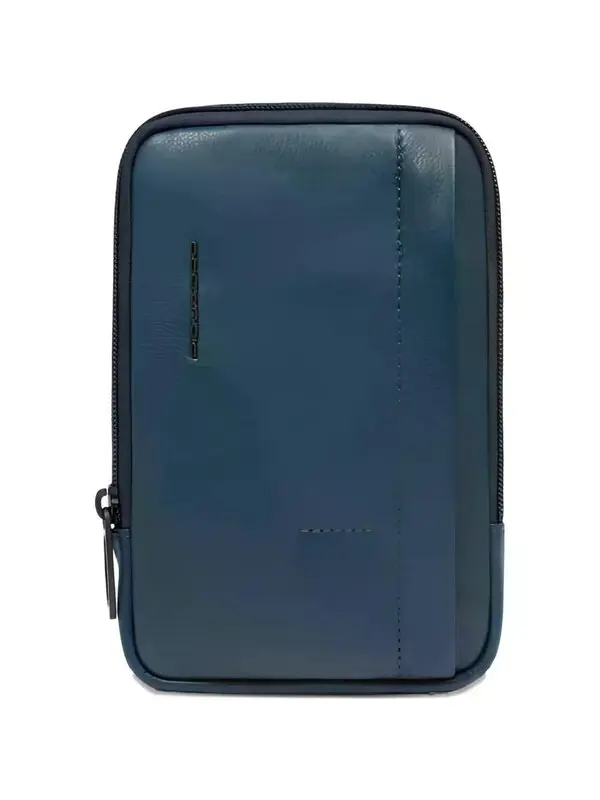 PIQUADRO Russel Leather Phone Case - Blue